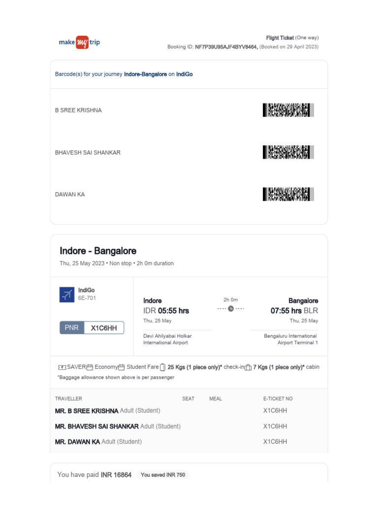 Eticket Flight | PDF | Identity Document