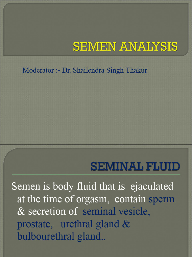 Semen | PDF | Semen | Prostate