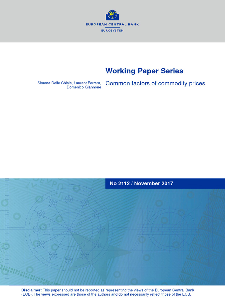Commodities ECB Dynamic Model | PDF | Price Of Oil | Weighted ...