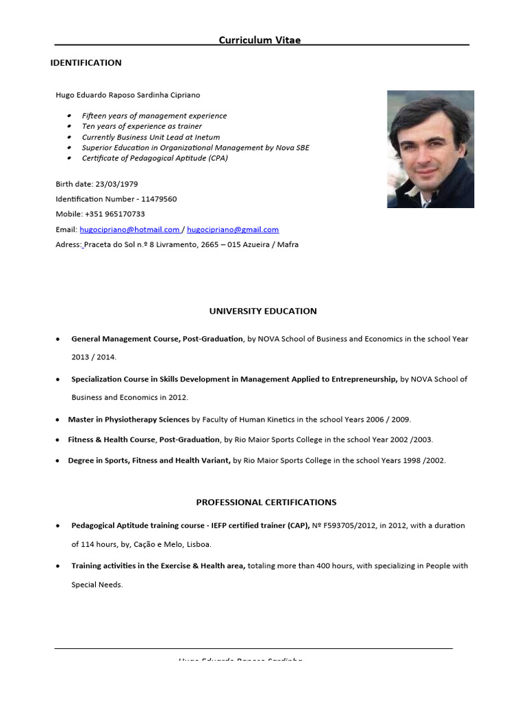 CV Hugo Eng | PDF