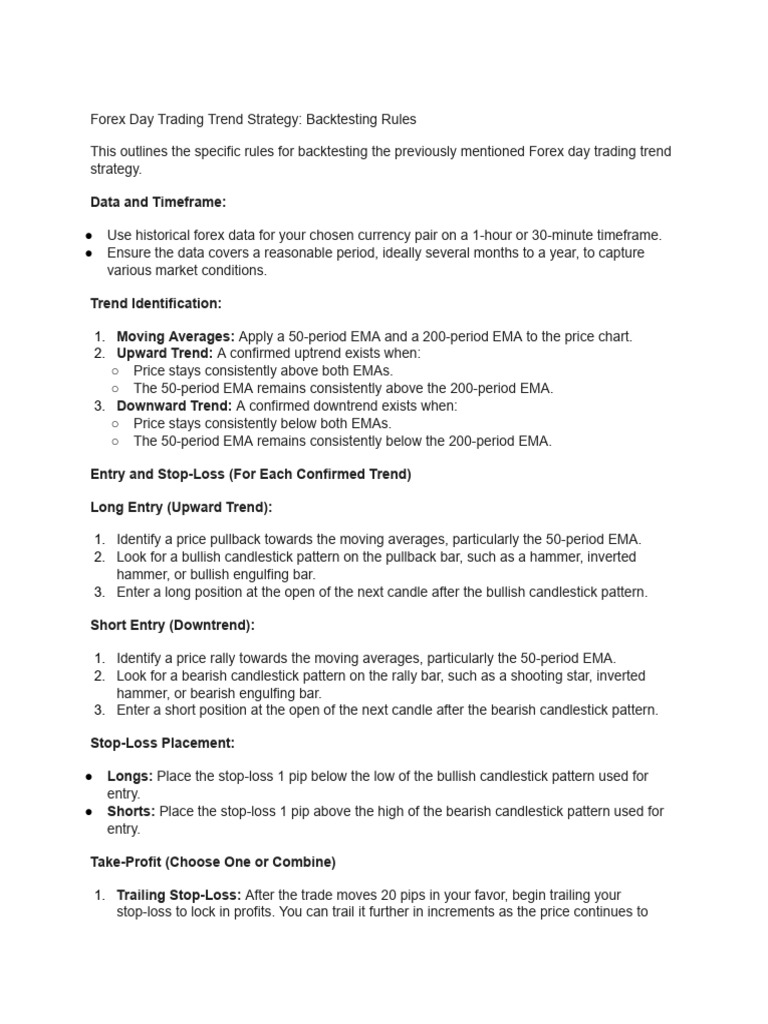 My Trend Trading Strategy | PDF | Market Trend | Order (Exchange)
