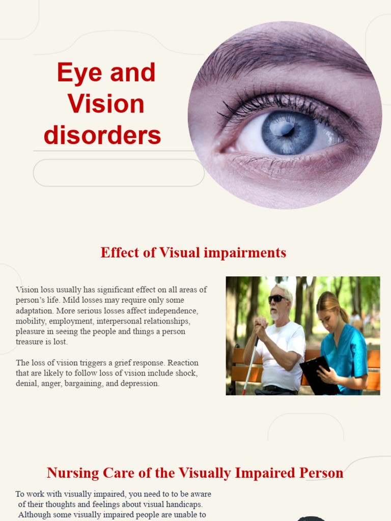 Visual Impairments and Eye Disorders | PDF | Glaucoma | Cataract