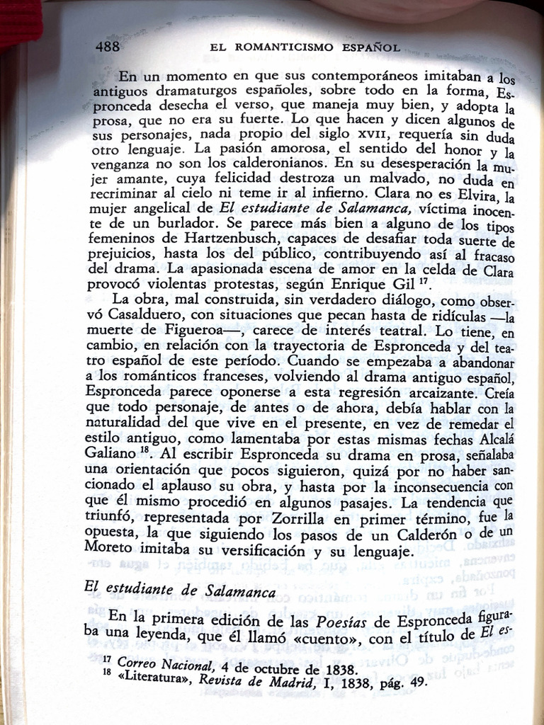 El Romanticismo Español, Vicente Llorens | PDF