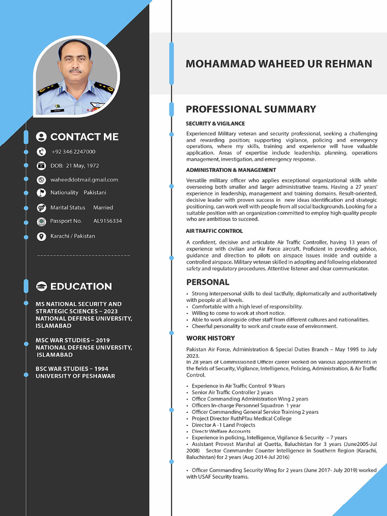 Waheed Resume Uniform | PDF