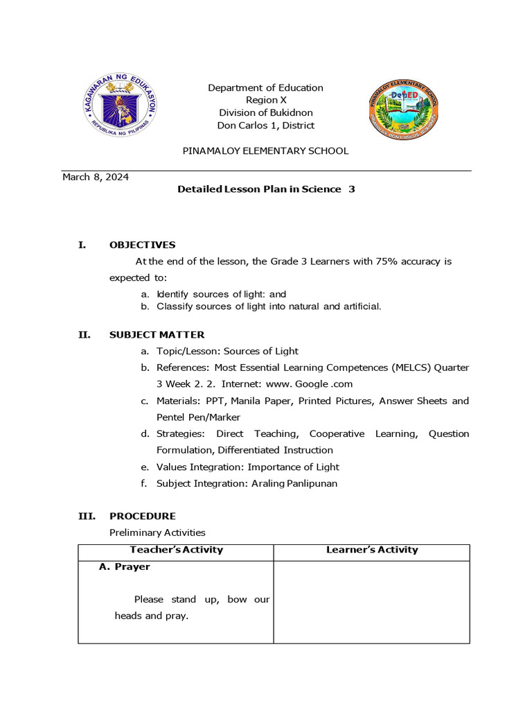Demo DLP Science 3 | PDF | Light | Lighting