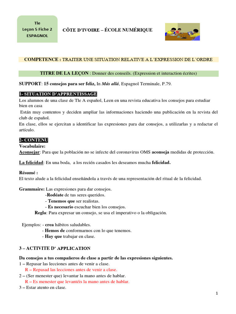 L22 Donner Des Conseils | PDF | Felicidad