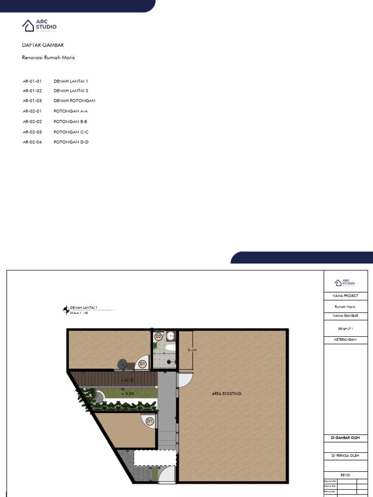 Gambar Renovasi Rumah Moris | PDF