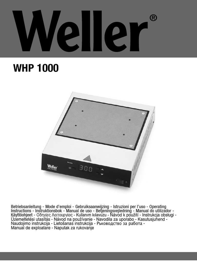 Weller_WHP 1000 | PDF