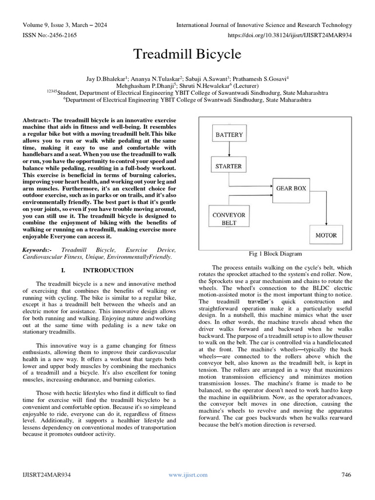 Treadmill Bicycle | PDF | Tire | Wheel