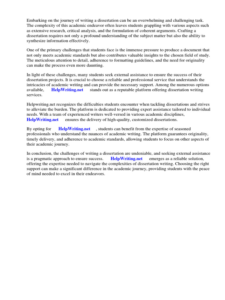 Expert Dissertation Writing Help Online | PDF | Thesis | Citation