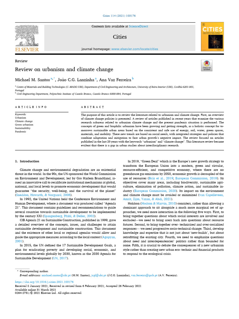 1 s2.0 S0264275121000743 Main | PDF | Sustainability | Climate Change