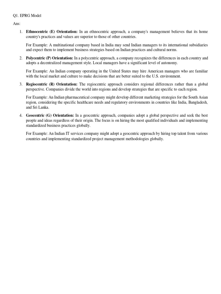 International Business Questions and Answer | PDF | World Trade ...