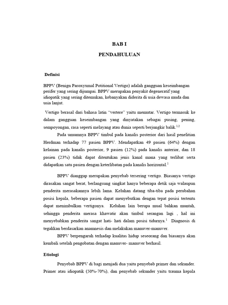 LP BPPV Ruang Nangka | PDF | Pengembangan Diri | Kesehatan Holistik