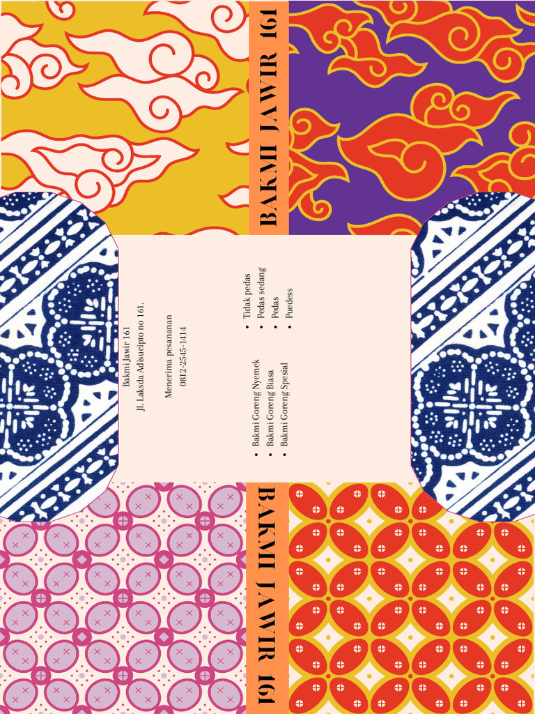 Bakmi Jawir 161: Menu dan Pesanan | PDF