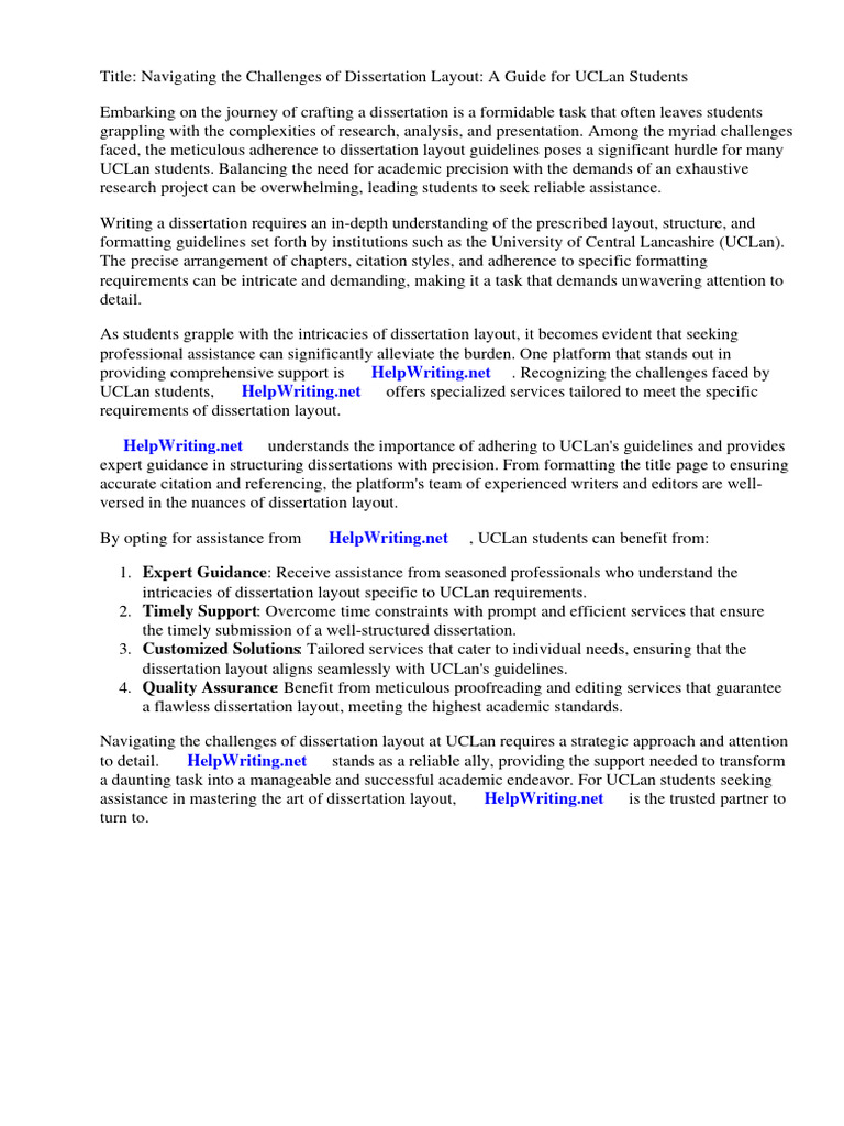 Dissertation Layout Uclan | Download Free PDF | Thesis | Geographic ...