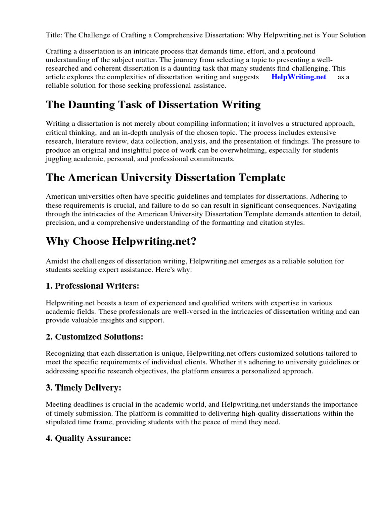 American University Dissertation Template | PDF | Thesis | Obesity