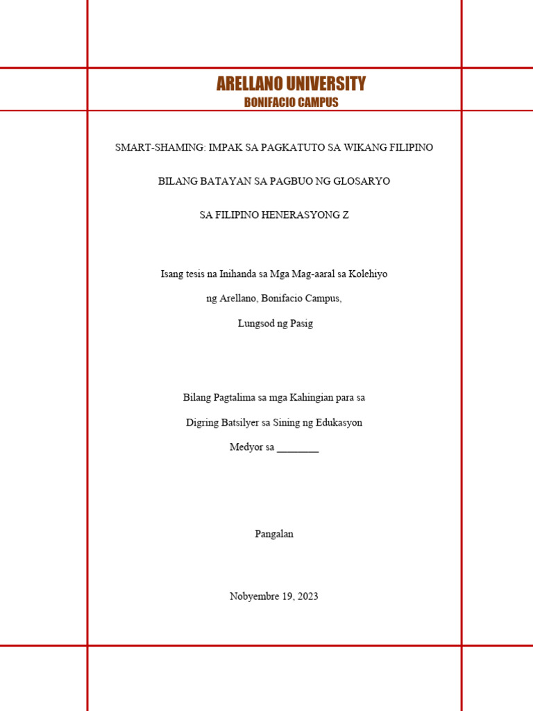 Filipino 2 Template | PDF