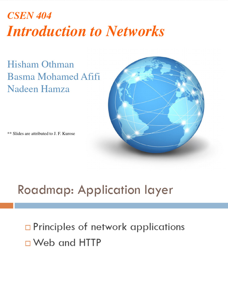 Lecture 3 Slides | PDF | Networking | Internet & Web