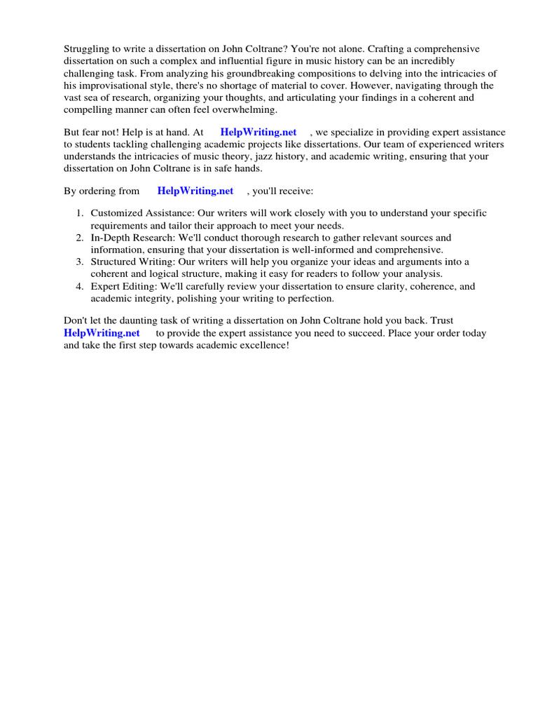 John Coltrane Dissertation | Download Free PDF | Jazz