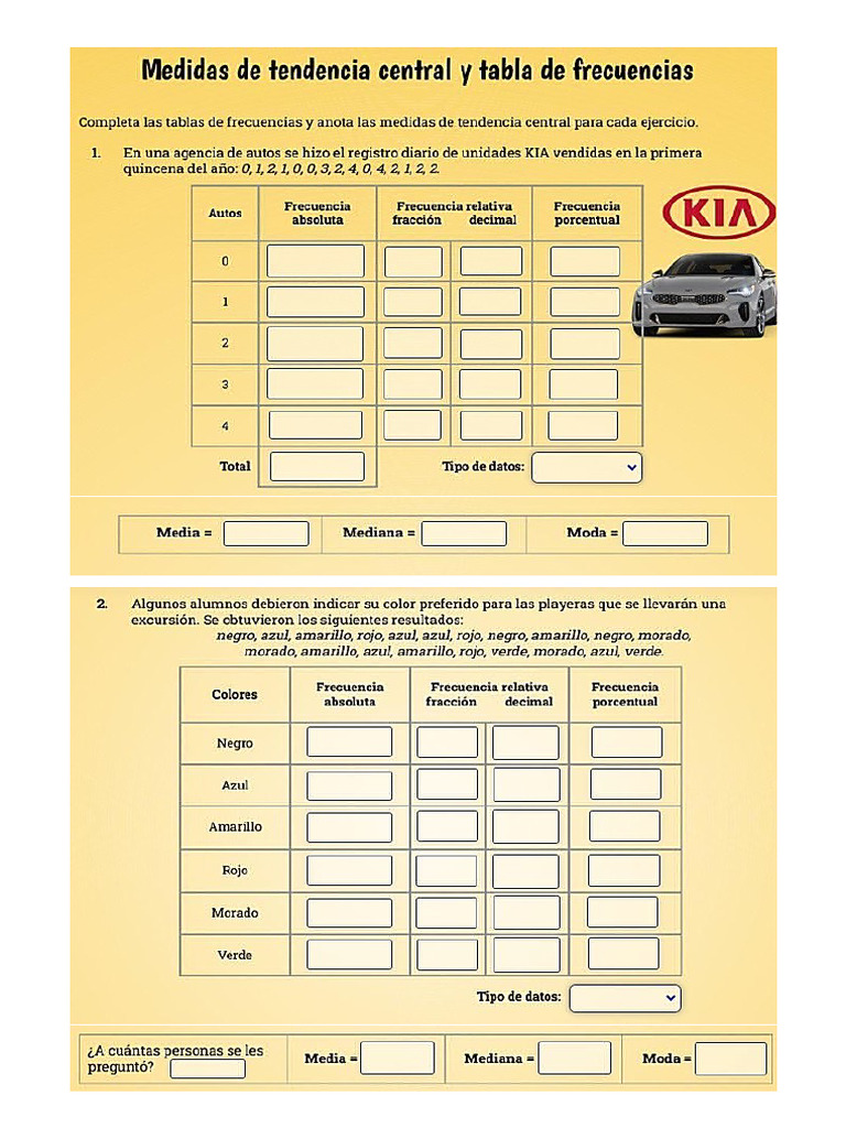 mtc tablas ejemplos | PDF