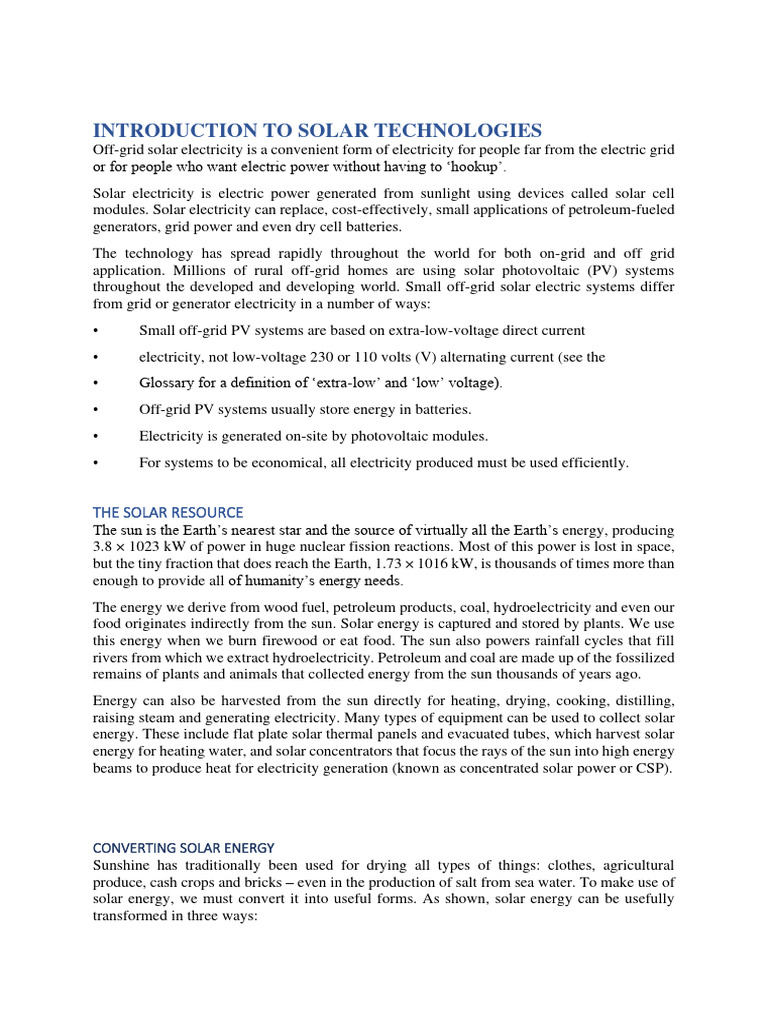 Solar Installation Note | PDF