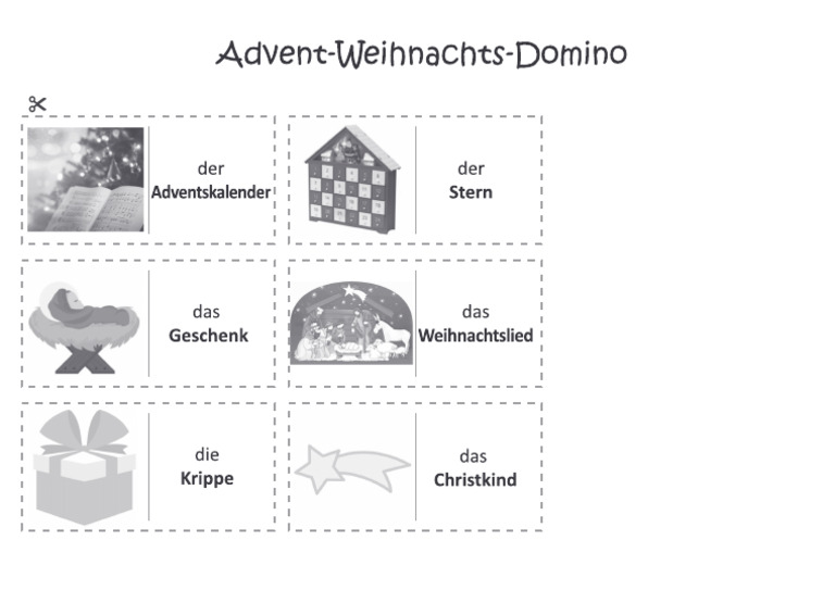 Advent Weihnachts Domino - II | PDF