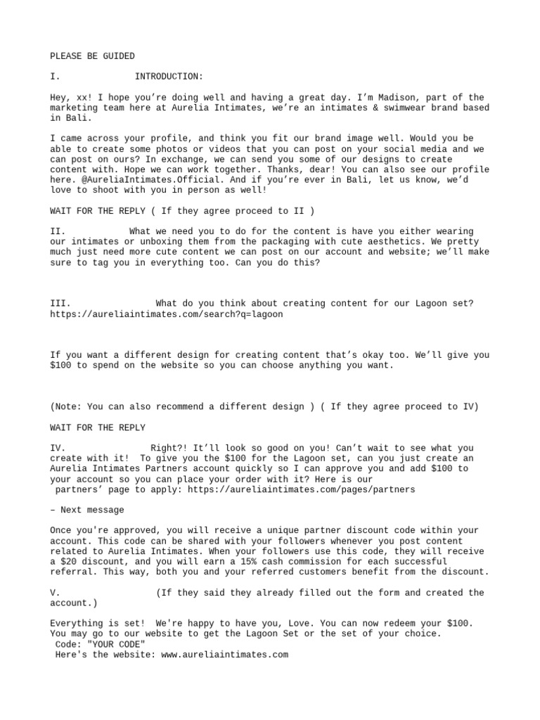 Please Be Guided | PDF