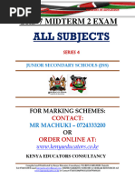 Grade 9 Kjsea Endterm 1 s3 Exams | PDF