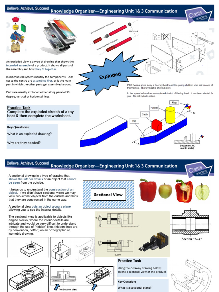 Engineering Unit 1 3 - Communication Techniques | PDF | Drawing | Geometry