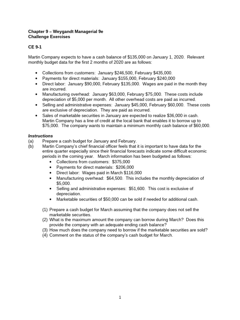 Wey Mgrl 9e Ce Ch09 Budgetary Planning Pdf
