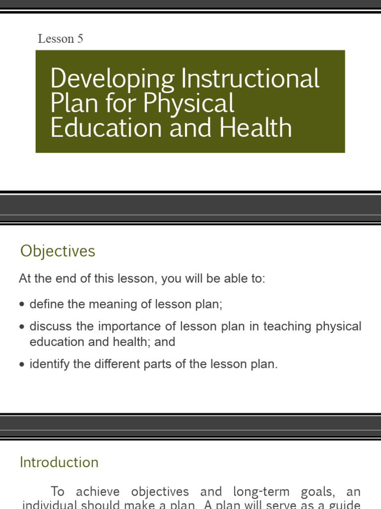 PE Report G-5 | Download Free PDF | Lesson Plan | Teachers