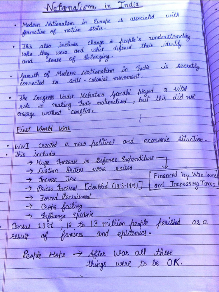 History Class X CH 2 Nationalism in India Part 1 | PDF