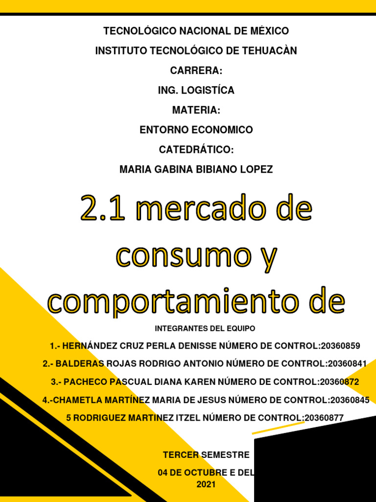 2.1 Mercado de Consumo y Comportamiento de Compra de Los Consumidores | PDF | Comportamiento ...