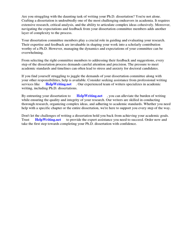 PHD Dissertation Committee Member | PDF | Thesis | Doctor Of Philosophy