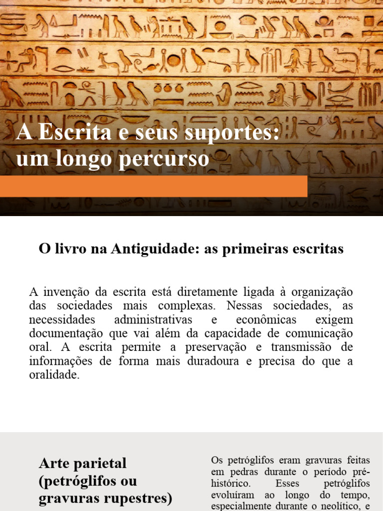 Evolução da Escrita na Antiguidade | PDF | Alfabeto | Escrita
