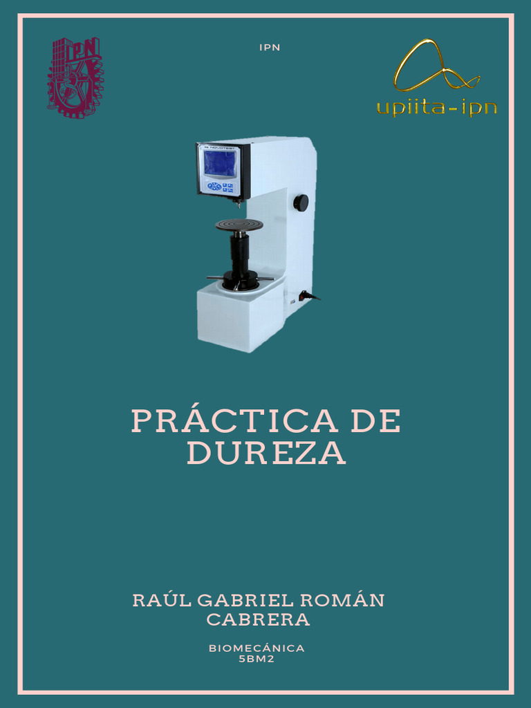 Practica DUREZA | PDF | Dureza | Materiales