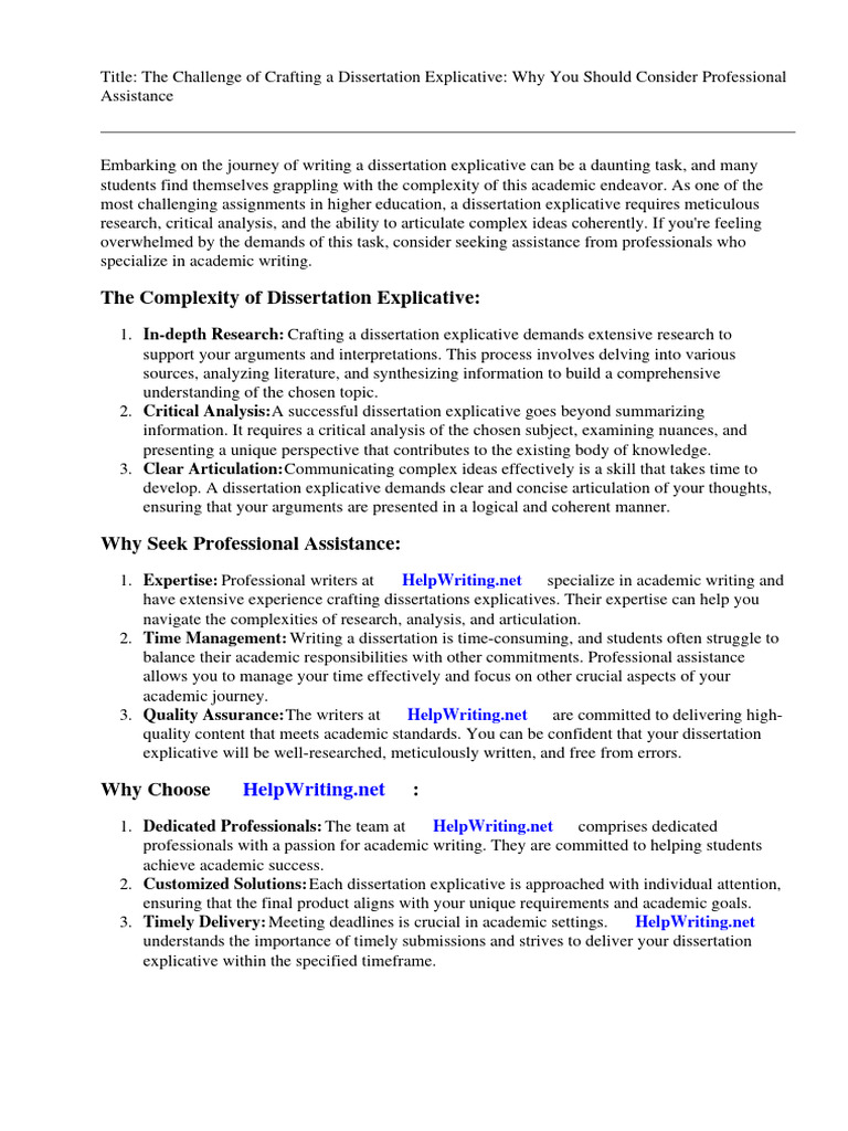 Dissertation Explicative Exemple | Download Free PDF | Websites | Facebook