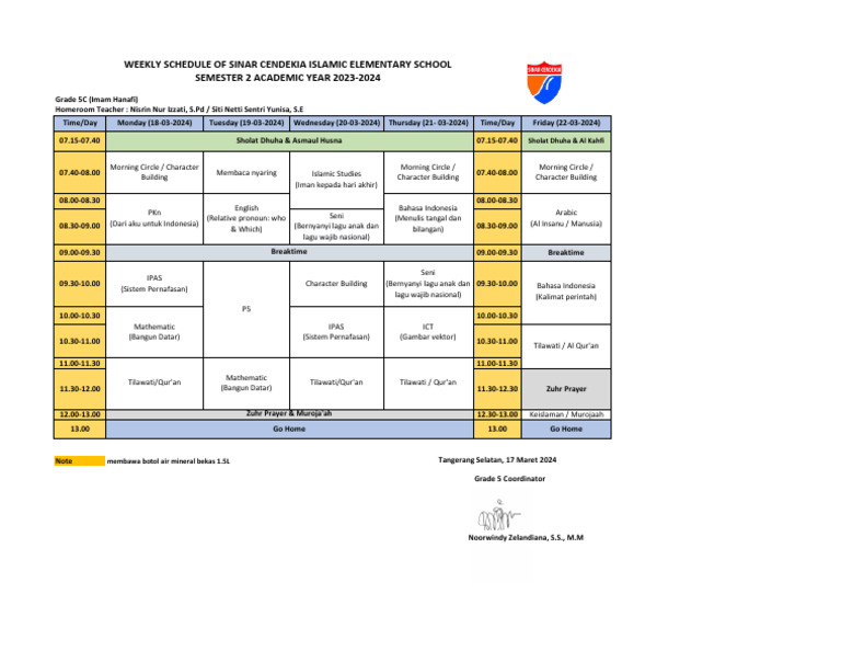 WP Grade 5C Ramadhan 18 22 Maret 2024 | PDF | Theocracy | Abrahamic ...