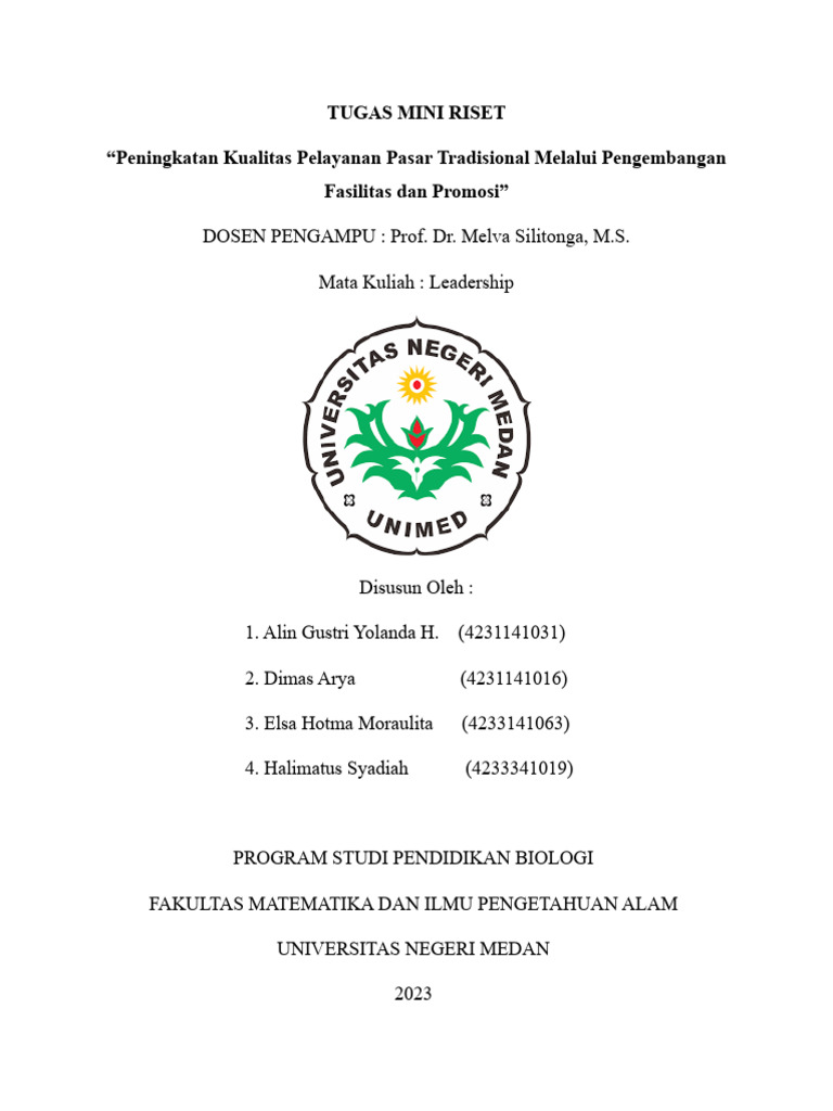 Tugas Mini Riset Kepemimpinan 1 | PDF Tugas Mini Riset Kepemimpinan 1 | PDF