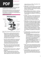 Parts of A Microscope With Functions and Labeled Diagram | PDF