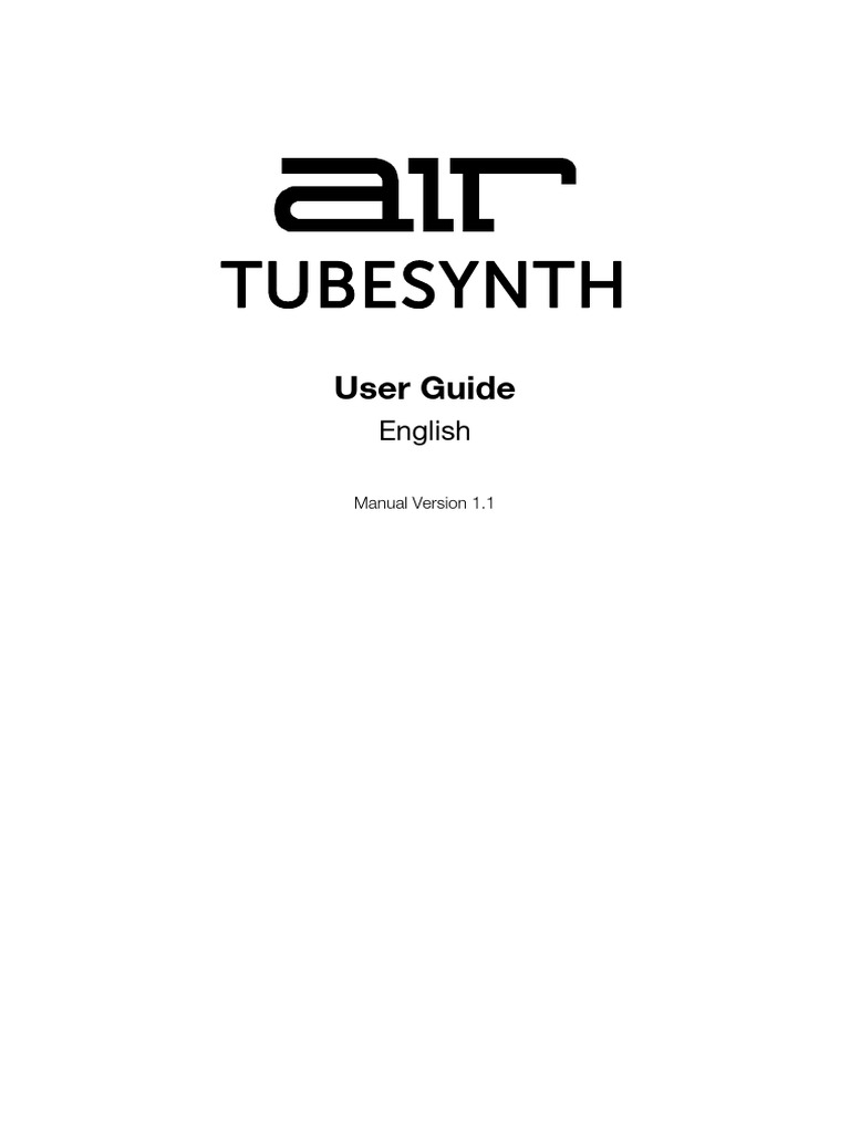 Air Tubesynth User Guide | PDF | Equalization (Audio) | Low Pass Filter