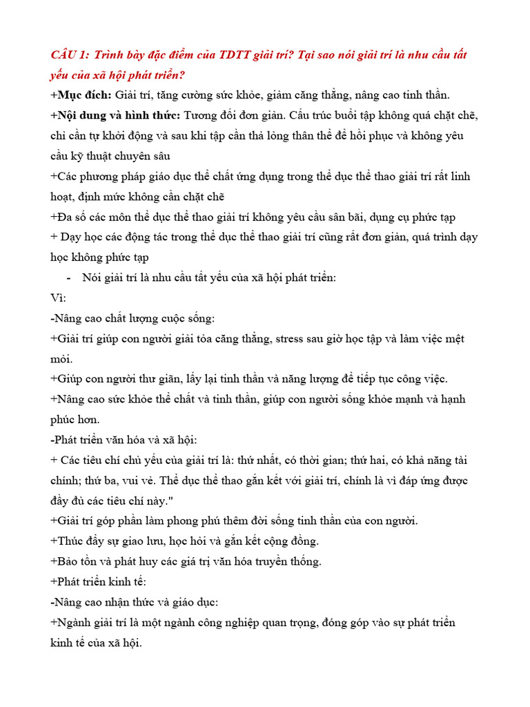 Chép GDTC | PDF