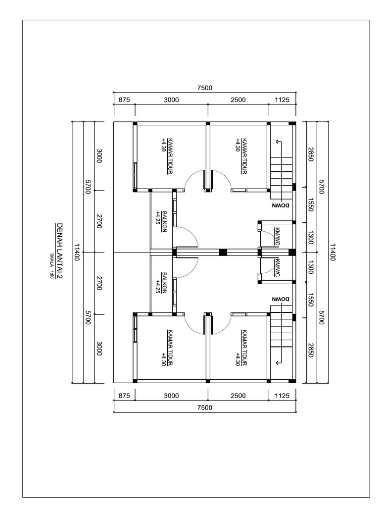 Denah Ruko Smp5 Lt. 2 | PDF