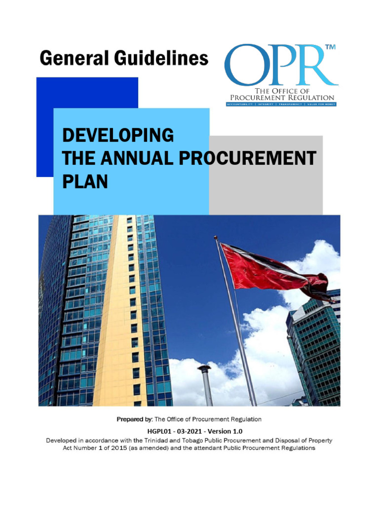 Annual-Procurement-Plan Sample | PDF | Procurement | Risk