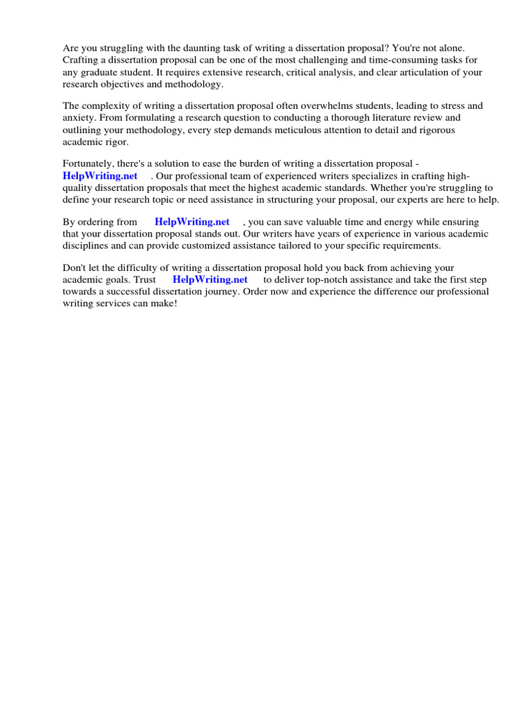 Best Dissertation Proposal | PDF | Thesis | Brand