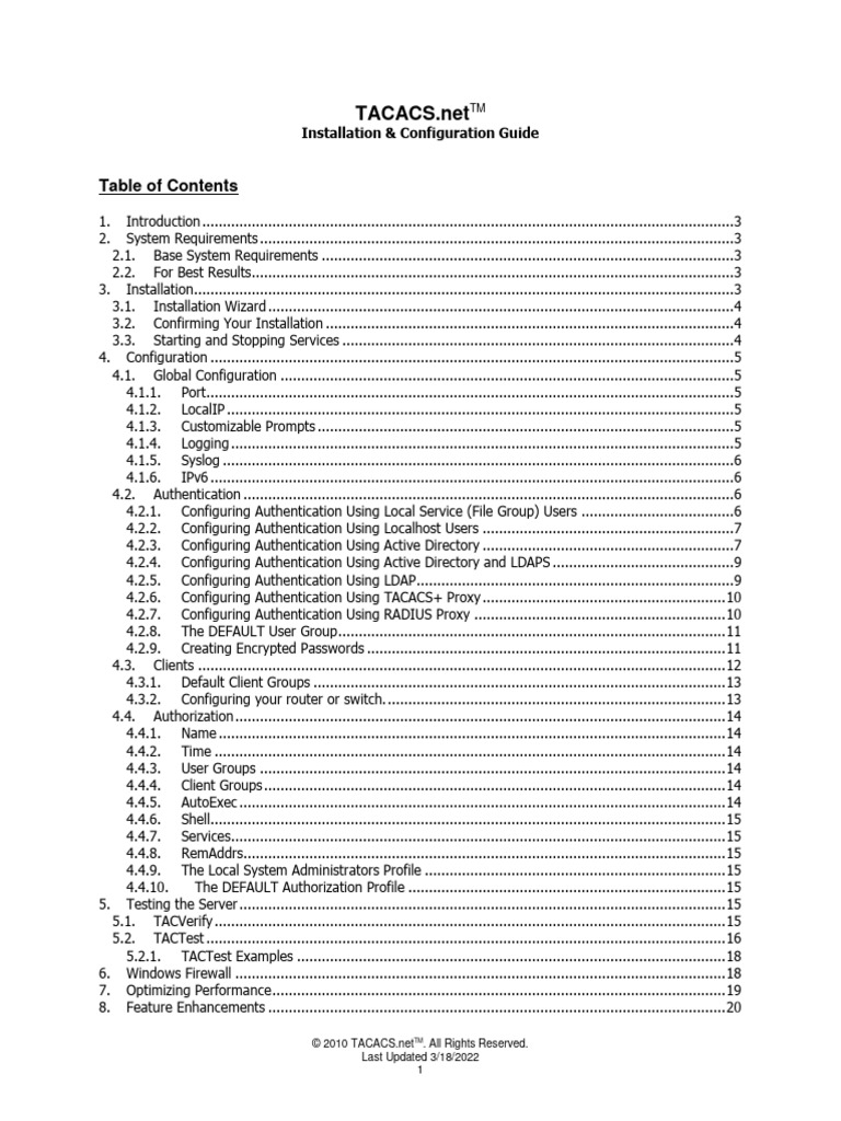 Config 220318 | PDF | Radius | Active Directory
