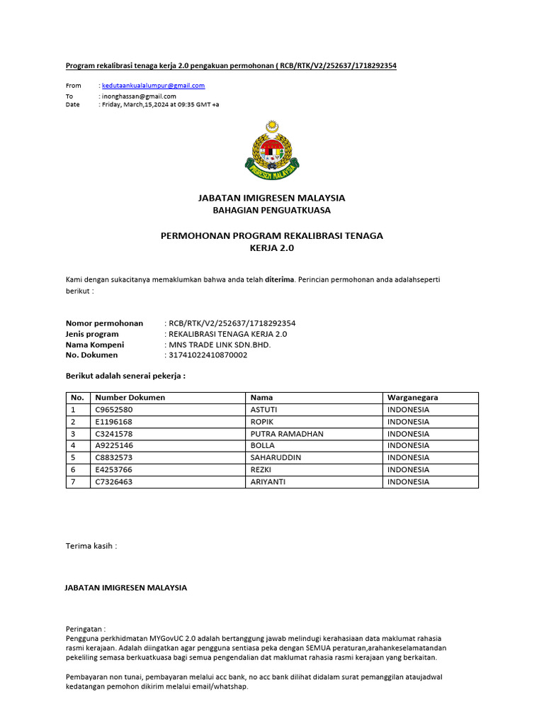 Program RTK 2.0 (Tahun 2024) | PDF