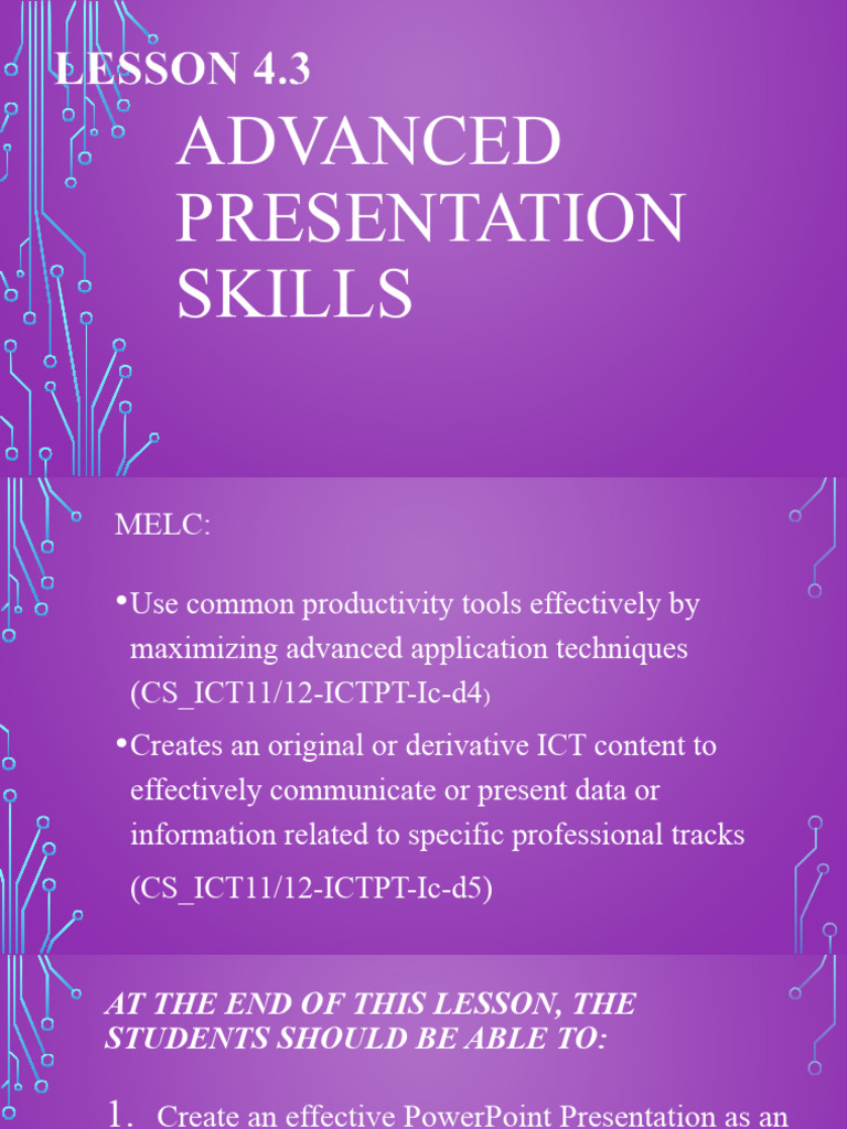 l4 Advanced Presentation Skills | Download Free PDF | Hyperlink ...