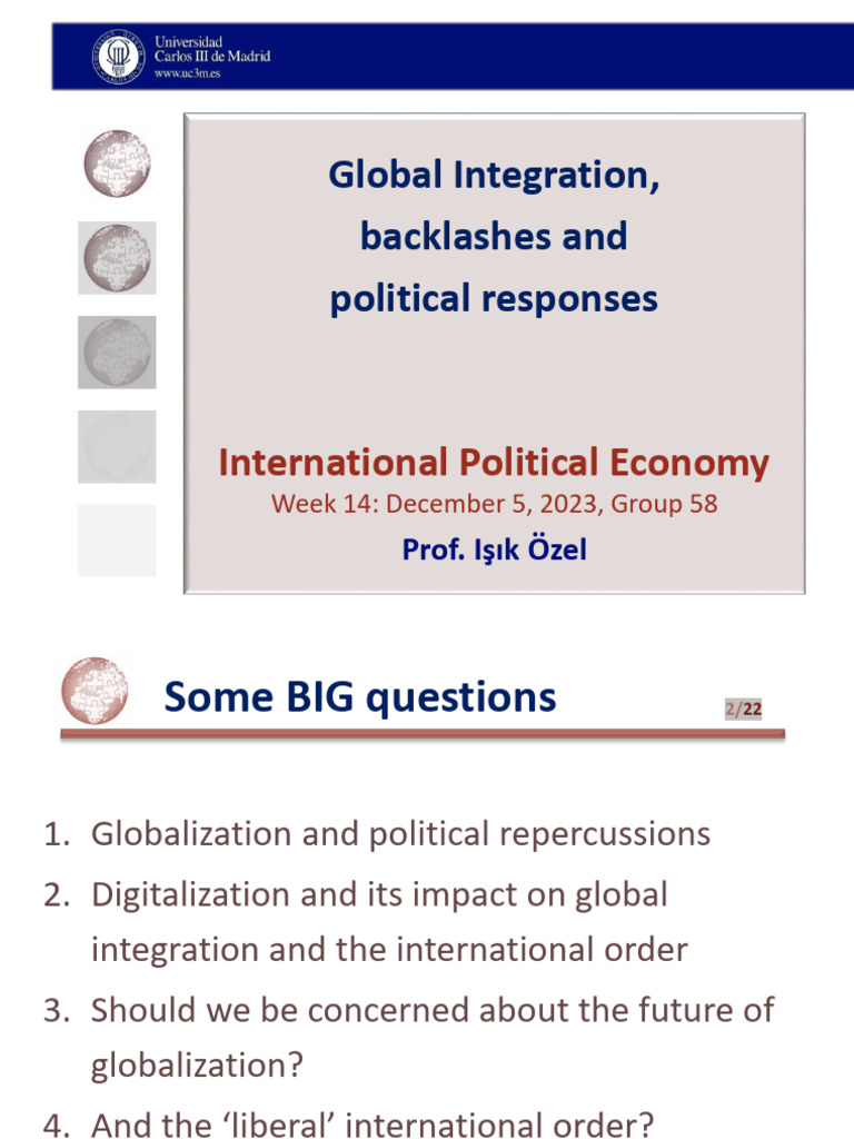 IPE-2023-Lecture Notes-Week 14-G58 | PDF | Populism | Globalization