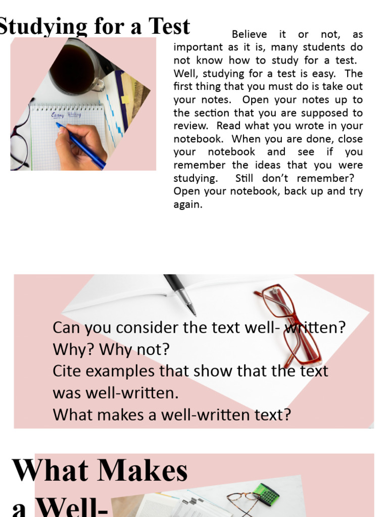 Properties of A Well Written Text NEW | PDF